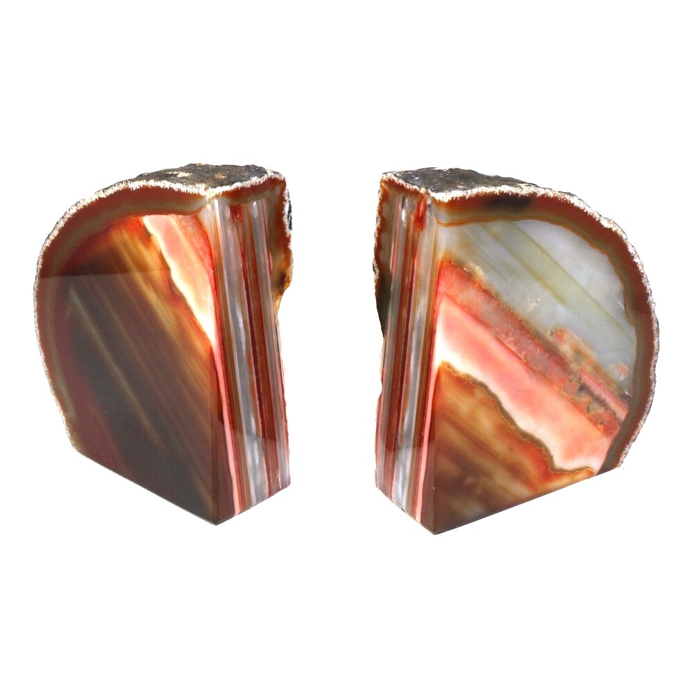Agate Bookends