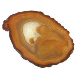 Agate Slice - Red/Brown ~120mm