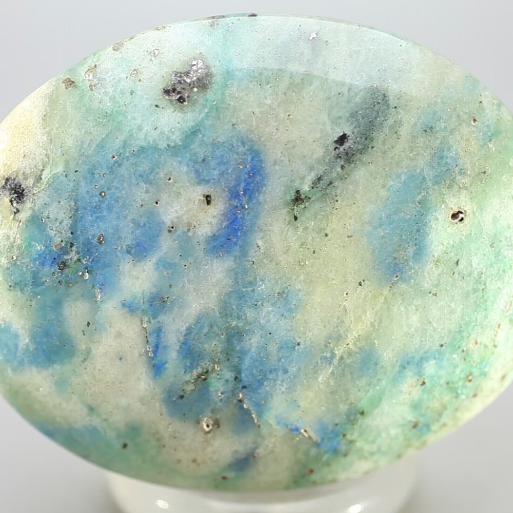 Azurite in Quartz Palm stones