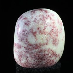 Cinnabar in Quartz Tumblestone ~29mm