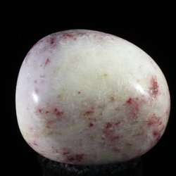 Cinnabar in Quartz Tumblestone ~28mm