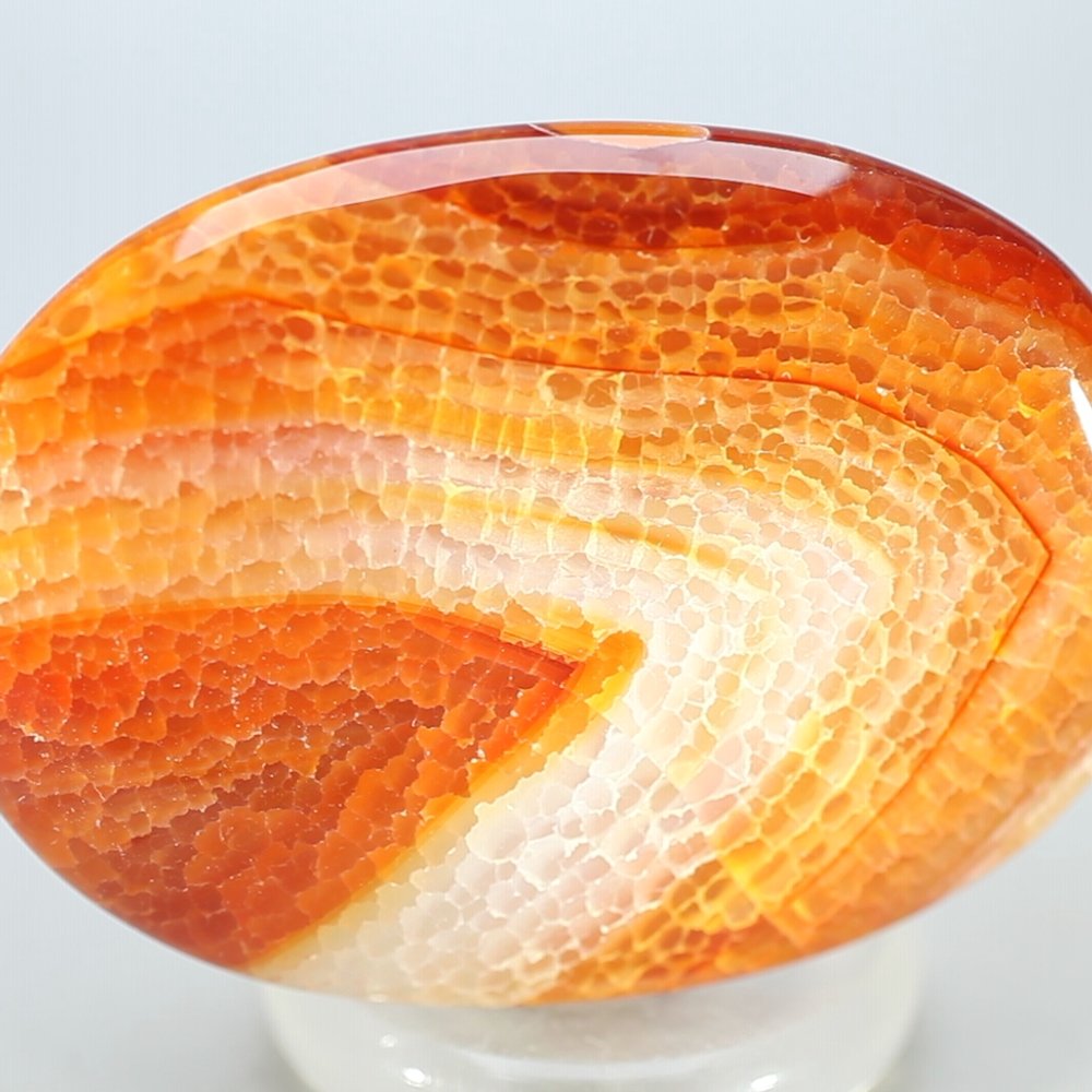 Fire Agate Palm Stones