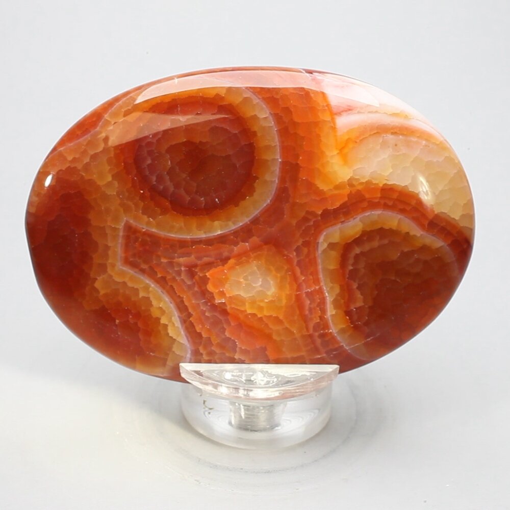 Fire Agate Palm Stones