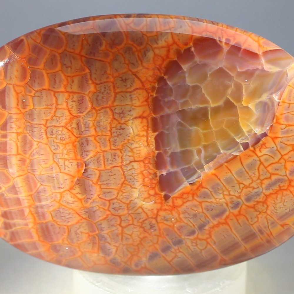 Fire Agate Palm Stones