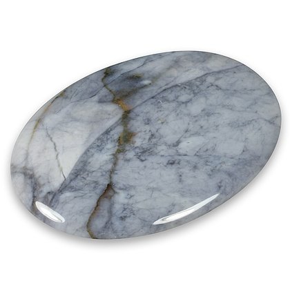 Grey Jasper Palm Stone ~70x50mm