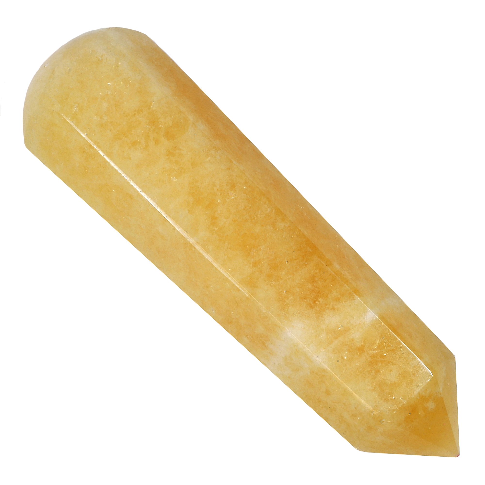 Orange Calcite Crystal Massage Wand