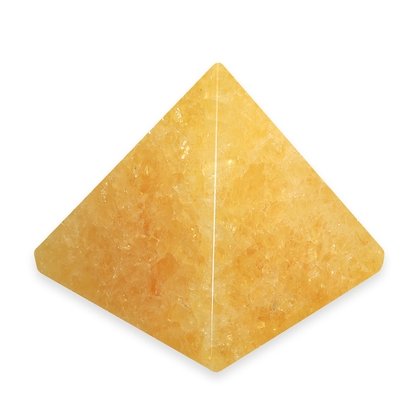 Orange Calcite Pyramid