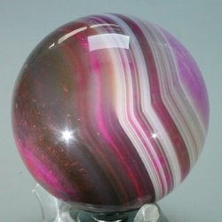 Banded Agate Sphere ~Pink