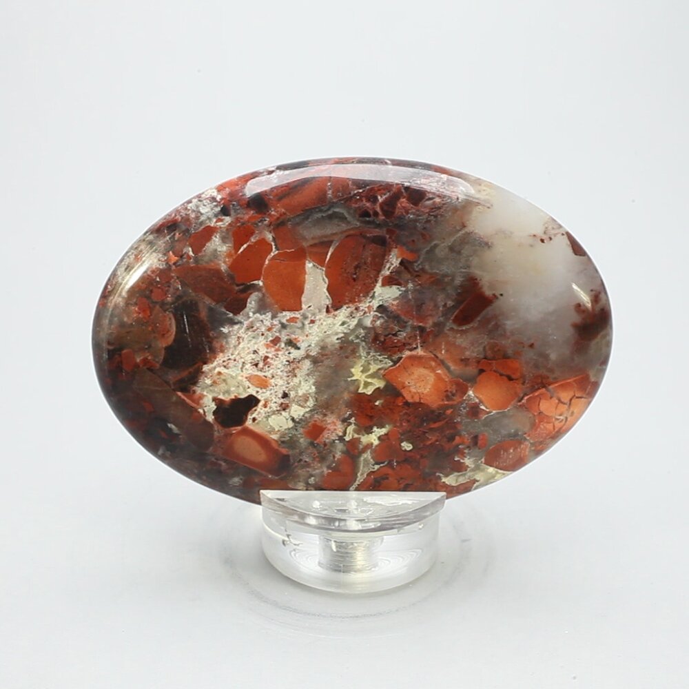 Poppy Jasper Palm Stones