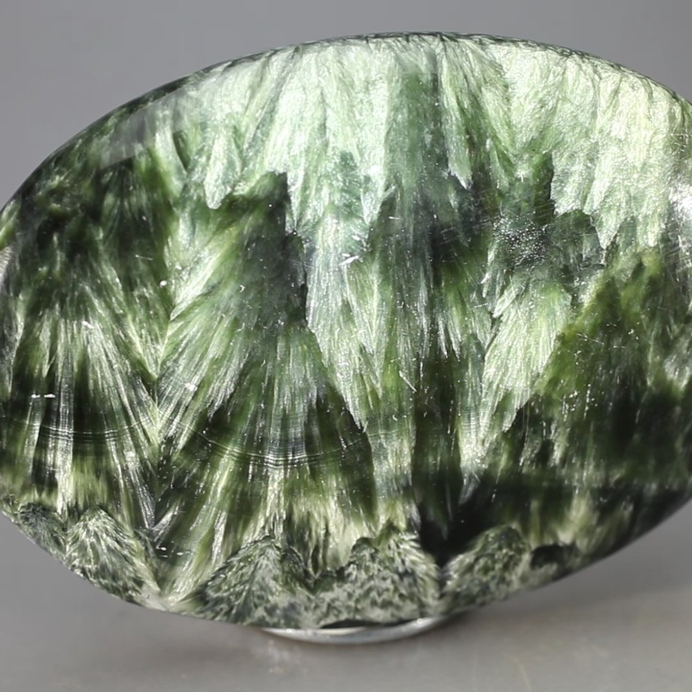 Seraphinite Palm Stones
