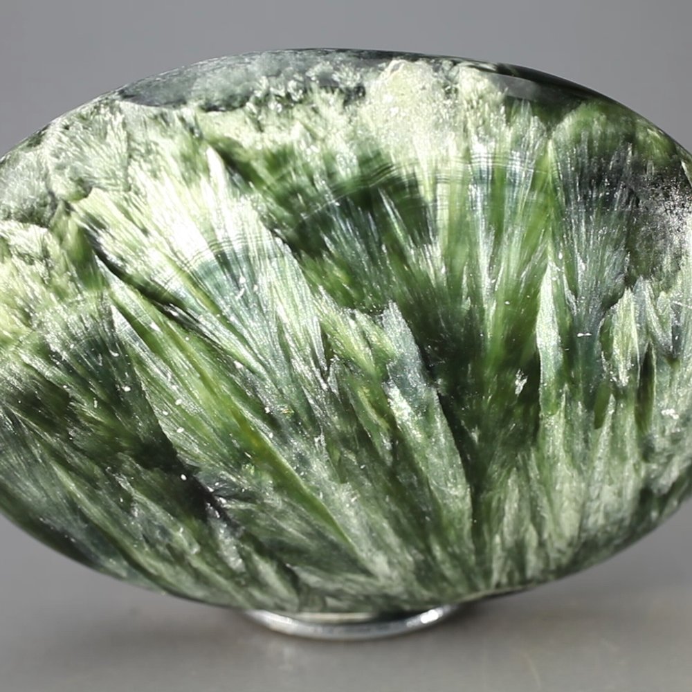 Seraphinite Palm Stones