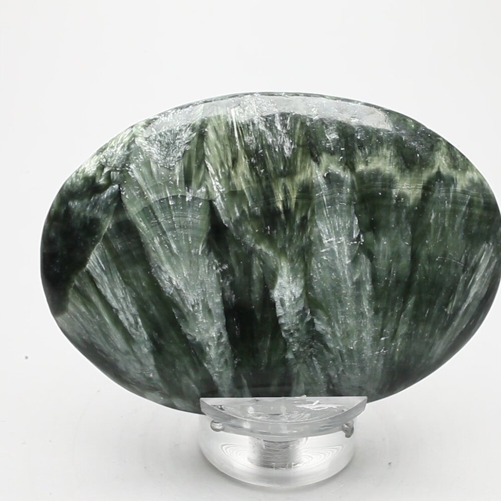 Seraphinite Palm Stones