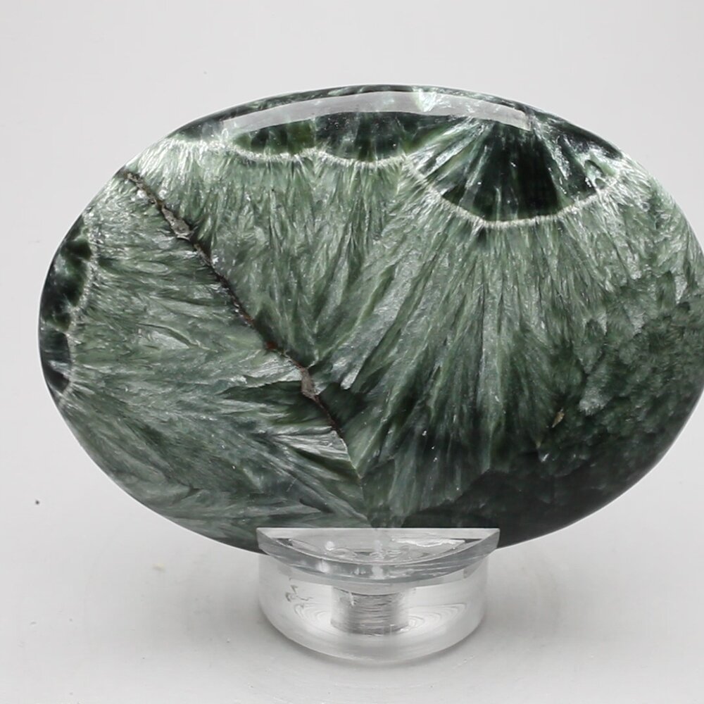 Seraphinite Palm Stones