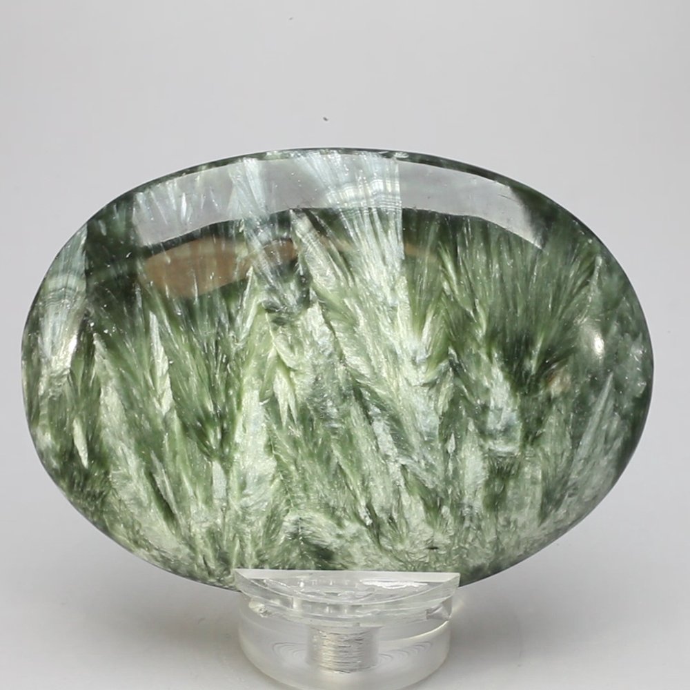 Seraphinite Palm Stones