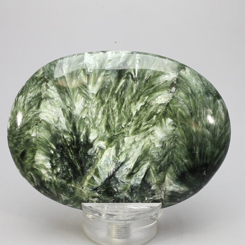 Seraphinite Palm Stones