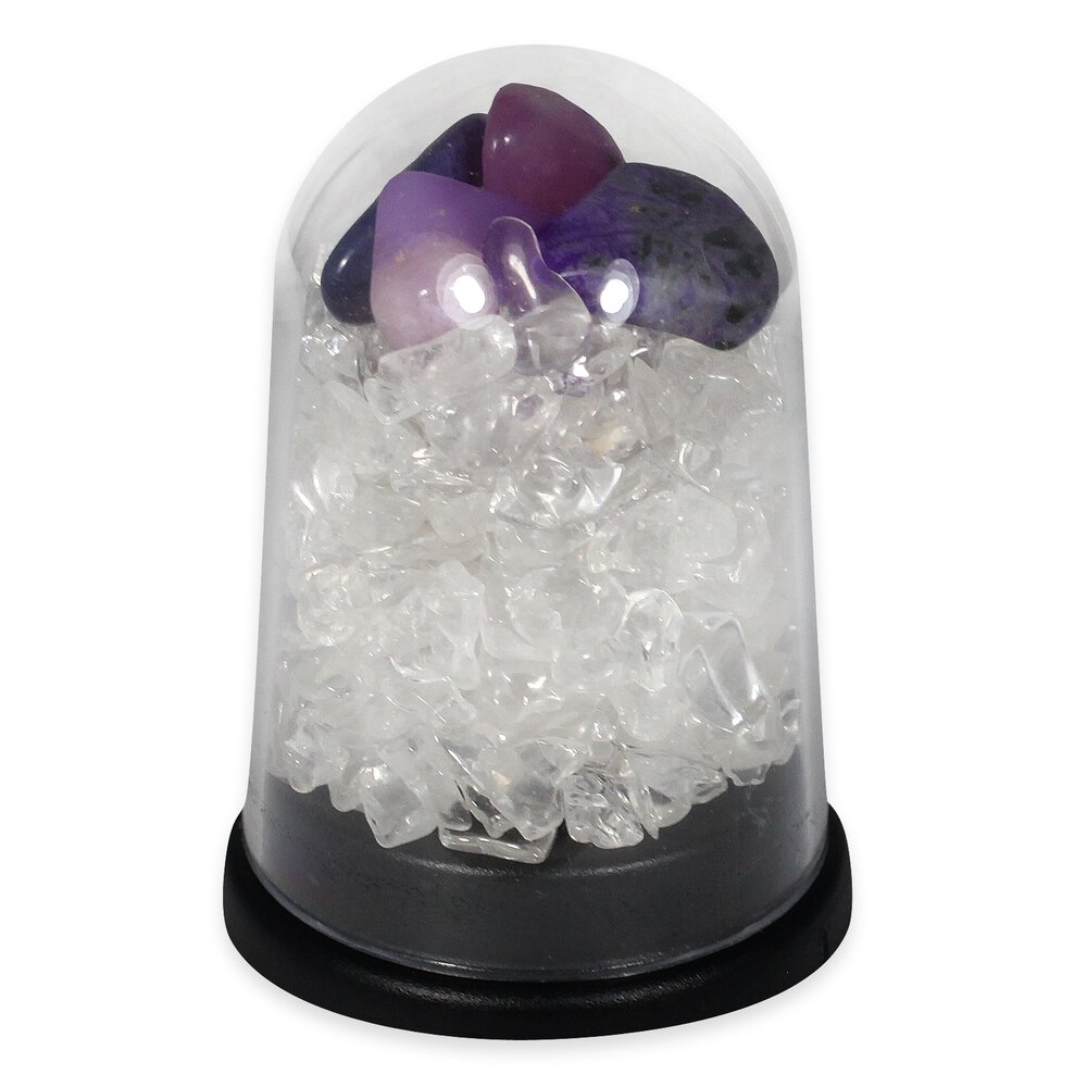 Sugilite & Quartz Energy Dome