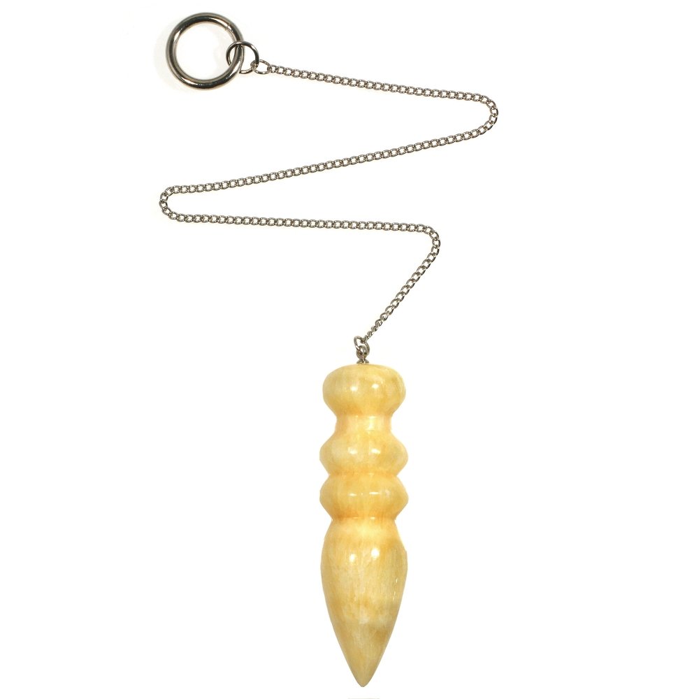 Yellow Calcite Egyptian Pendulum